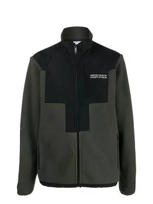 COUNTY OF MILAN Logo-print Fleece Jacket - Black