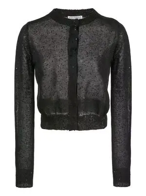BRUNELLO CUCINELLI Brunello Cucinelli Black Sequin Embellished Cardigan