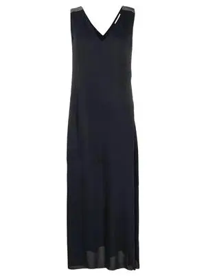 FABIANA FILIPPI Fabiana Filippi V-Neck Sleeveless Maxi Dress