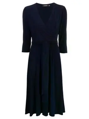 Ralph Lauren Carlyna Tie-waist Dress - Blue