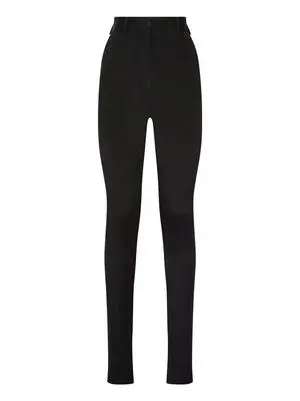 Dolce & Gabbana Cady Slim-cut Trousers - Black