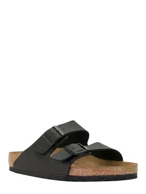 BIRKENSTOCK Birkenstock Arizona Flat Sandals With Decorative Buckle Detail Black