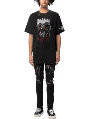 HACULLA. Heart Eyes For You Studded T-shirt - Black