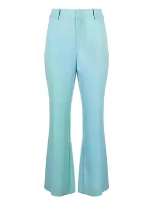 Diane Von Furstenberg Slit-hem Flared Trousers - Blue