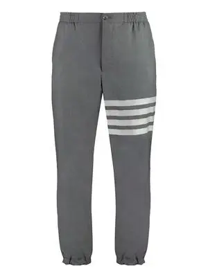 Thom Browne 4-bar Elasticated Trousers - Grey
