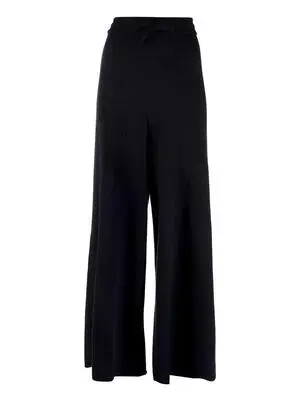 JIL SANDER Cashmere Wide Leg Trousers - Blue