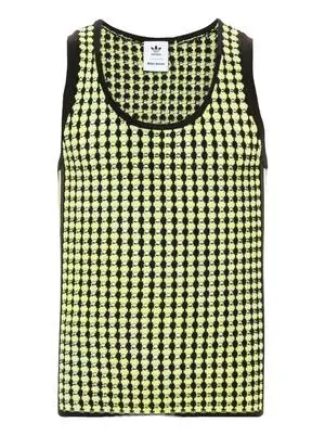 Adidas Wales Bonner X Houndstooth Crochet-knit Vest - Brown