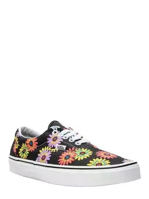 VANS Era Floral Print Low-top Sneakers - Black