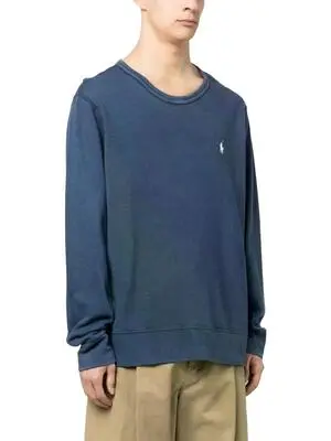 Polo Ralph Lauren Polo Ralph Lauren Cotton Crew Neck Jumper Blue