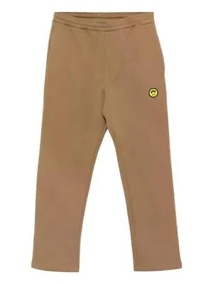 BARROW BARROW Flocked Logo Track Pants Brown