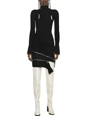 ANDREĀDAMO ANDREĀDAMO Black Knitted Midi Skirt Black
