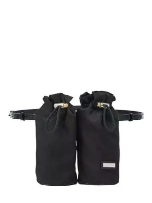FERRAGAMO Double Pouch Belt Bag - Black