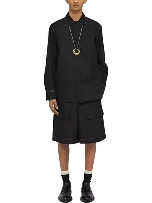 JIL SANDER Knee-length Bermuda Shorts - Black