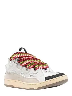 LANVIN Lanvin Curb Sneakers With Suede Trim White