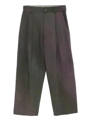 ZIGGY CHEN Collaged Wide Leg Trousers - Purple