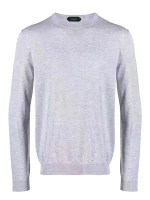 ZANONE Crew-neck Knitted Jumper - Grey