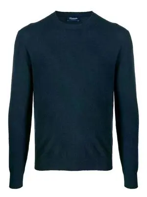 DRUMOHR Long-sleeve Knitted Jumper - Blue