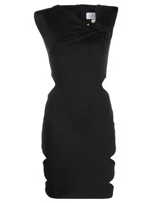 Philipp Plein Embellished Cut-out Mini Dress - Black