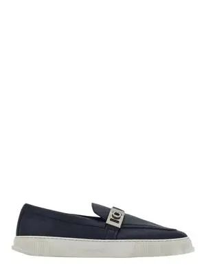 FERRAGAMO Gancini Detail Slip-on Sneakers - Blue
