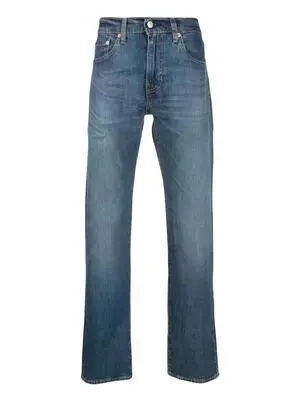 LEVI'S Straight-leg Jeans With Logo Patch - Blue
