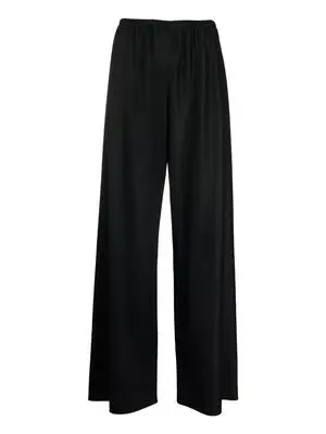 THE ROW High-waisted Wide-leg Trousers - Black