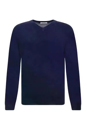 CRUCIANI V-neck Jumper - Blue
