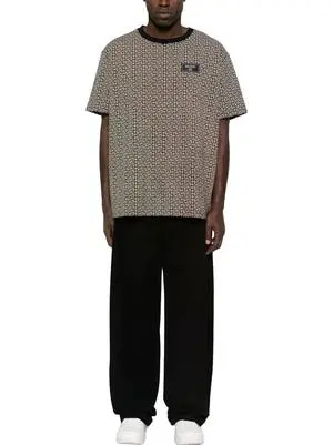 Balmain Pb Labyrinth Jacquard T-shirt Neutrals