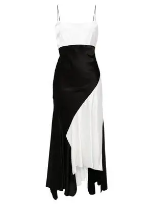 Alice + Olivia Rosa Handkerchief Midi Dress - Black