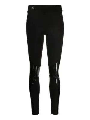 PHILIPP PLEIN Panelled Mid-rise Leggings