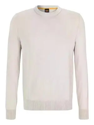 BOSS Ava Virgin Wool Blend Fine Knit Crew Neck Sweater - 271