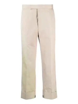 THOM BROWNE Tailored Cropped Twill Trousers