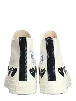 CONVERSE X COMME DES GARONS PLAY Chuck 70 High Top Sneakers - Neutrals