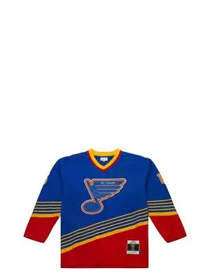 Mitchell & Ness 1995 Brett Hull St. Louis Blues Hockey Jersey - Blue