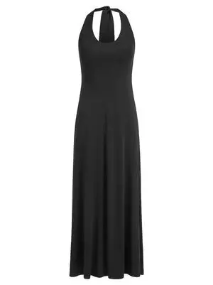 16Arlington Carlina Halterneck Maxi Dress - Black