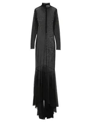 ATU BODY COUTURE Point D'esprit Maxi Dress - Black