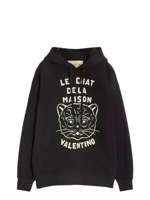 Valentino Garavani Le Chat De La Maison Hoodie - Black