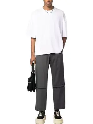 OAMC Zip-detail Straight-leg Trousers - Grey