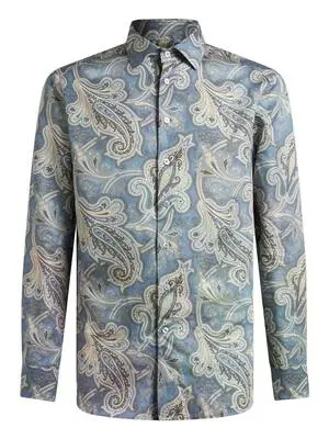 Etro Paisley-print Shirt Blue