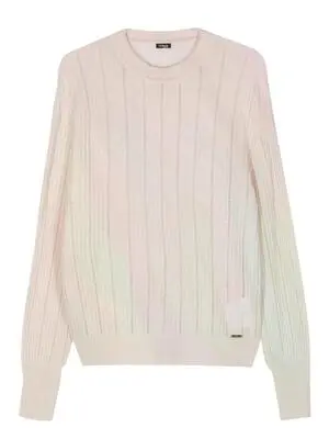 Kiton Pointelle Trim Sweater - Neutrals