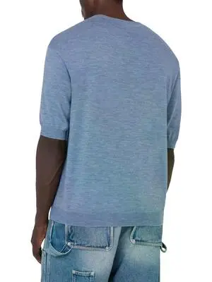 Moschino Fine-knit T-shirt - Blue