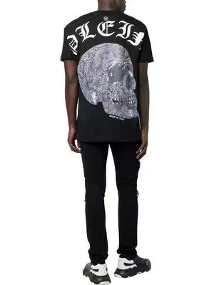 Philipp Plein Skull-print Cotton T-shirt - Black