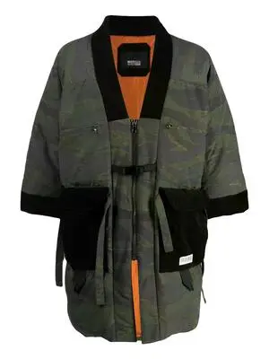 MOSTLY HEARD RARELY SEEN Camouflage Print Cotton Padded Jacket - Green