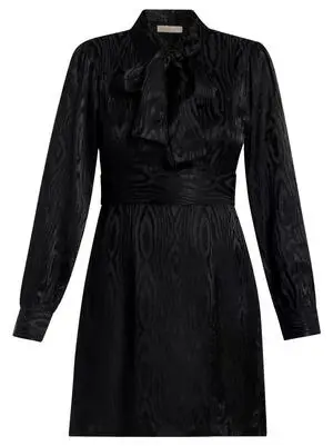 Michael Kors Bow-detail Mini Dress - Black