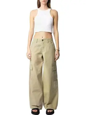 Zadig&Voltaire Straight-leg Cargo Trousers - Neutrals