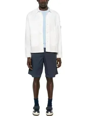 C.P. COMPANY Cotton Bermuda Shorts - Blue