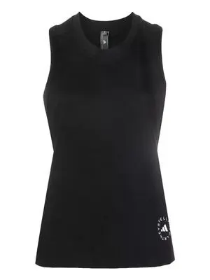 Adidas By Stella McCartney Logo Print Tank Top - Black