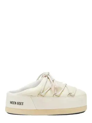 Moon Boot Icon Logo-print Slides - Neutrals