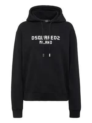 Dsquared2 DSQUARED2 Logo Print Hoodie Black