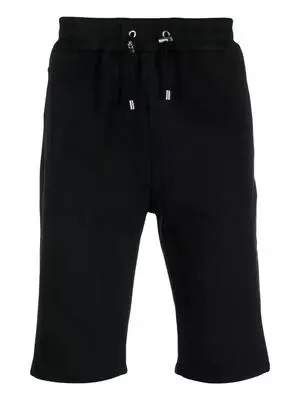 Balmain Balmain Logo-Print Track Shorts Black