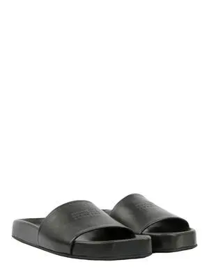 MAISON MARGIELA Rubber Slides With Numbers Motif - Black